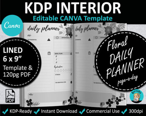 FREE KDP COVERS | 6x9" Paperback Canva Template for Amazon KDP Books ...